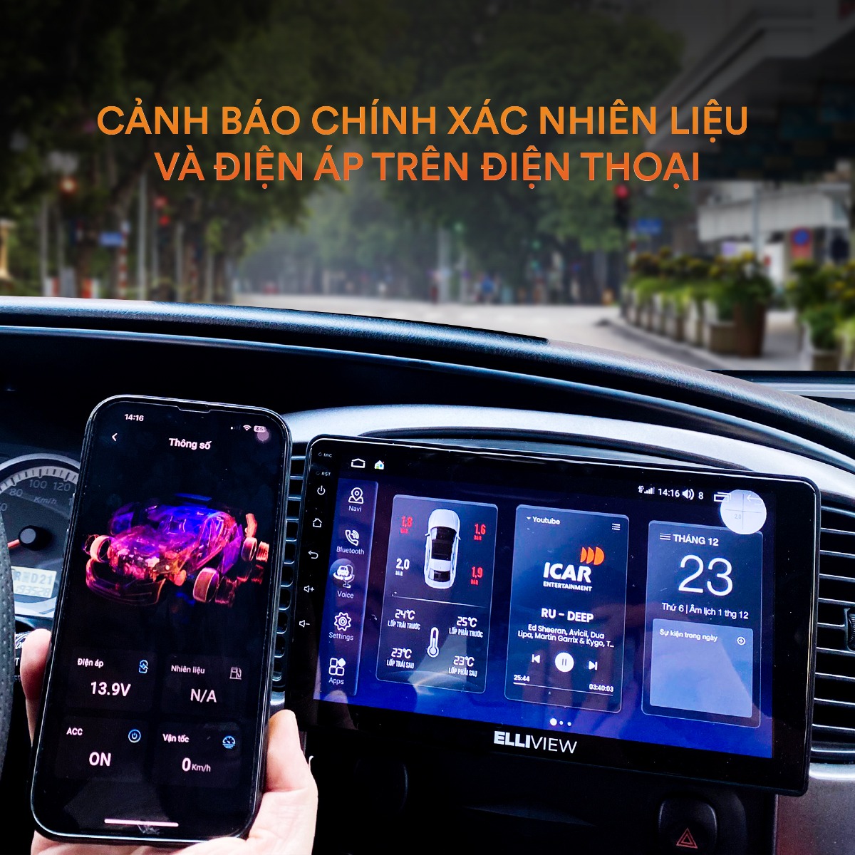 Cảm biến áp suất lốp ICAR Ellisafe IP24 – Saigon Auto Spa